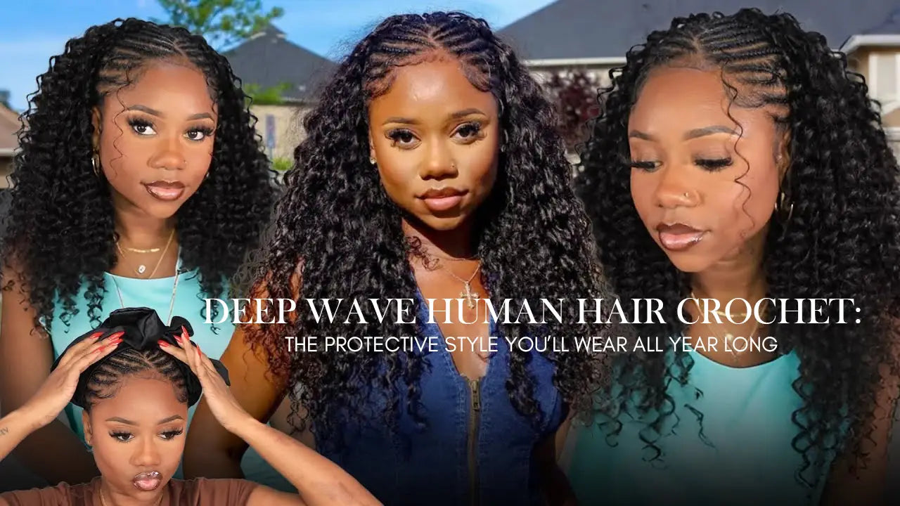 Deep Wave Human Hair Crochet Braids: Protective Style – Eayonhair