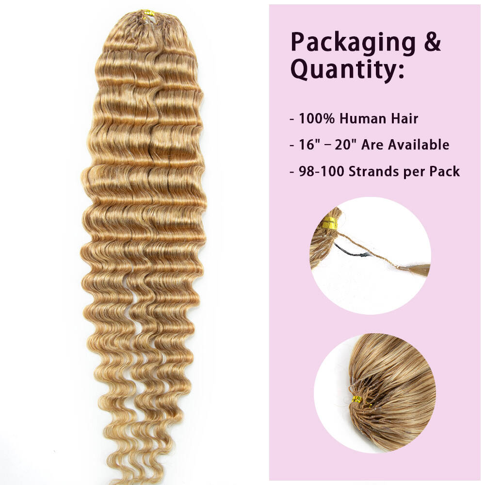 #27 Blonde Deep Wave EAYON Lightweight Crochet Human Hair - Eayonhair ...